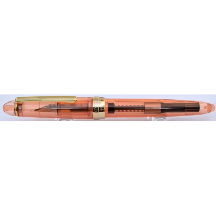 Jinhao No. 992 Demonstrator Fountain Pen, Orange, Gold Trim